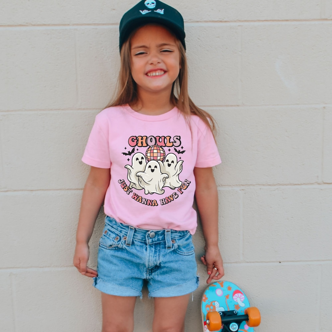 Spookie Ghost Shirt for Girls for Halloween, Ghouls Just Wanna Have Fun ...