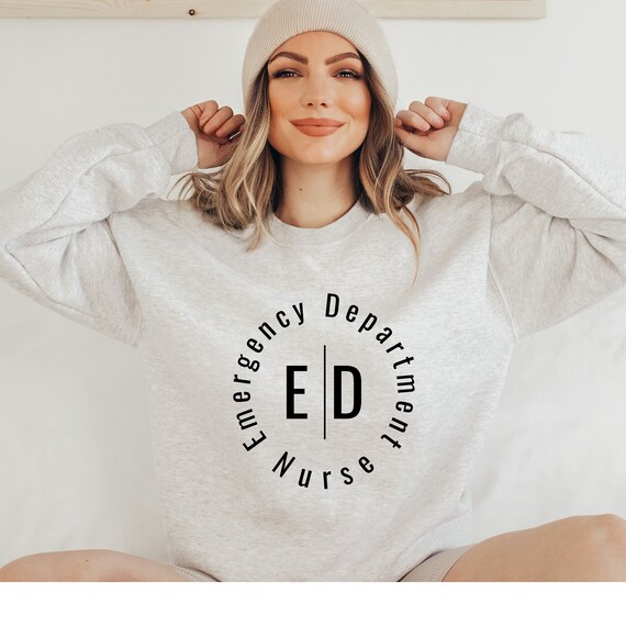ER Nurse Sweatshirt Emergency Nurse Crewneck RN Sweatshirt - Etsy