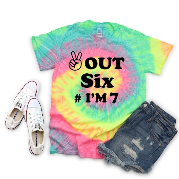 7th Birthday Tee - Etsy