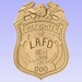 LAFD Los Angeles Firefighter Badge 3D V CARVED | Etsy