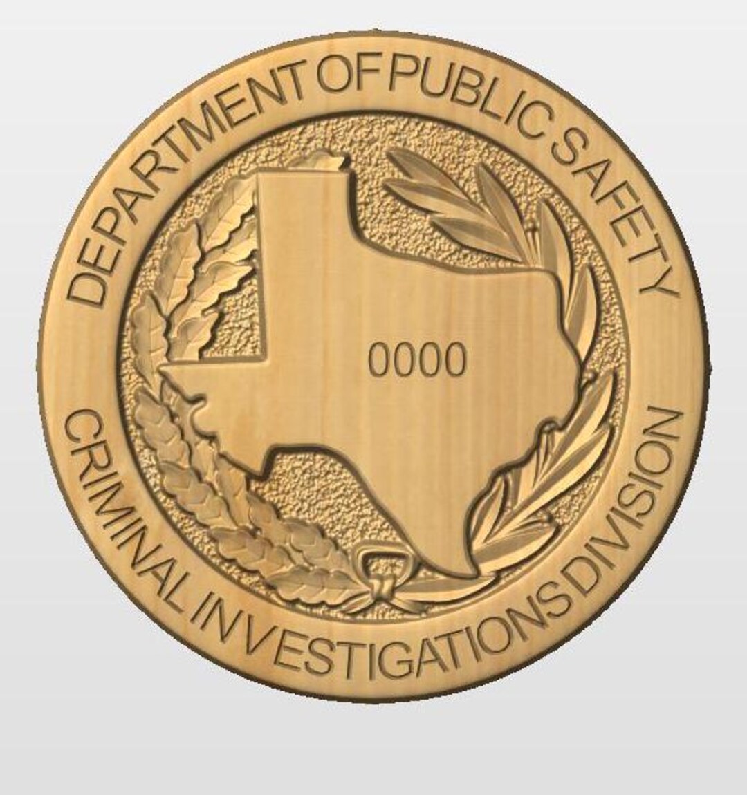 Personalized Texas DPS Trooper Badge: V Carved Wood Sign - Etsy