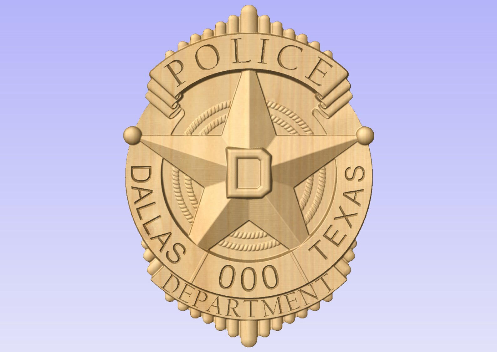 NEW Custom Dallas Police Officer Badge Personalized Badge 3D - Etsy