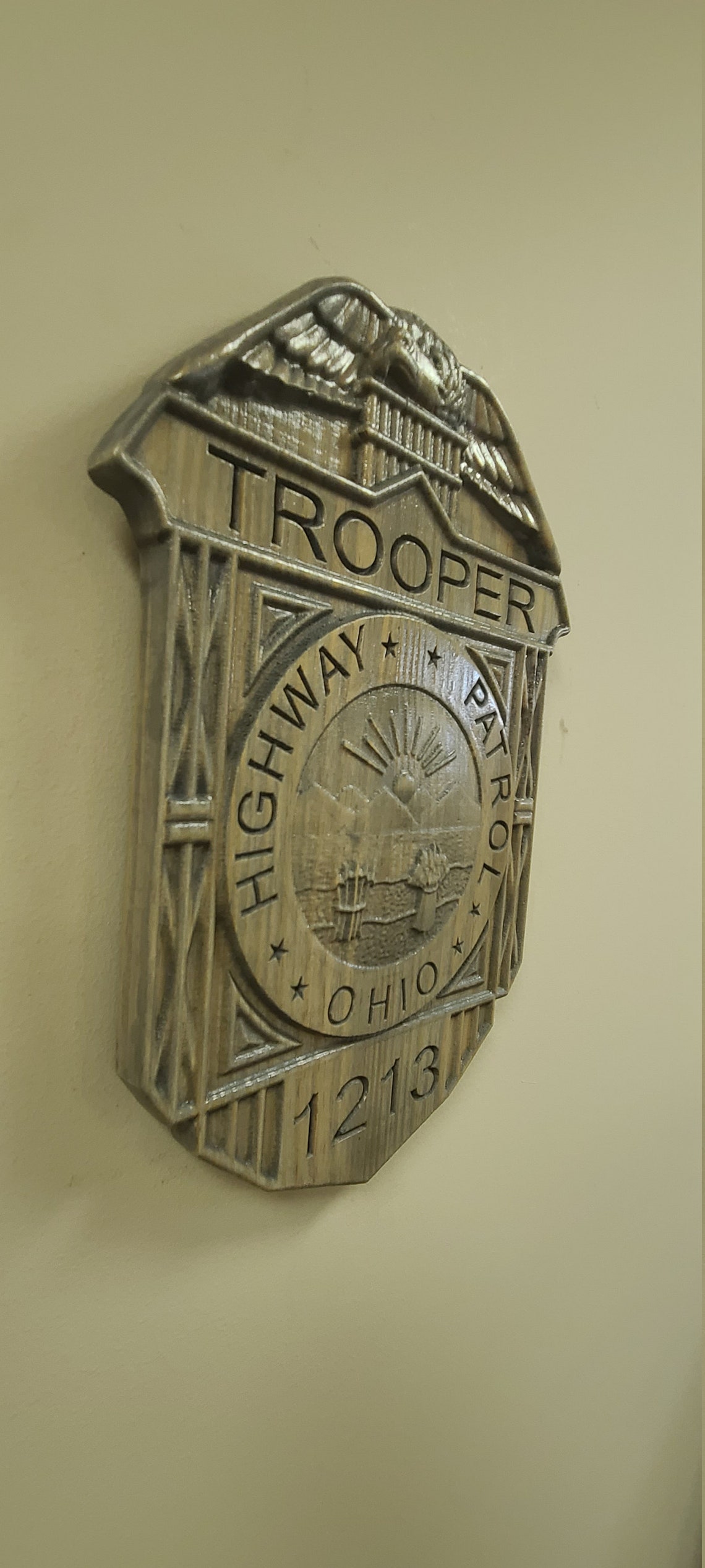Custom Ohio State Trooper Police Officer Badge Personalized - Etsy