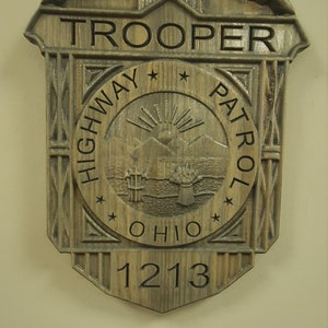 Custom Ohio State Trooper Police Officer Badge Personalized - Etsy