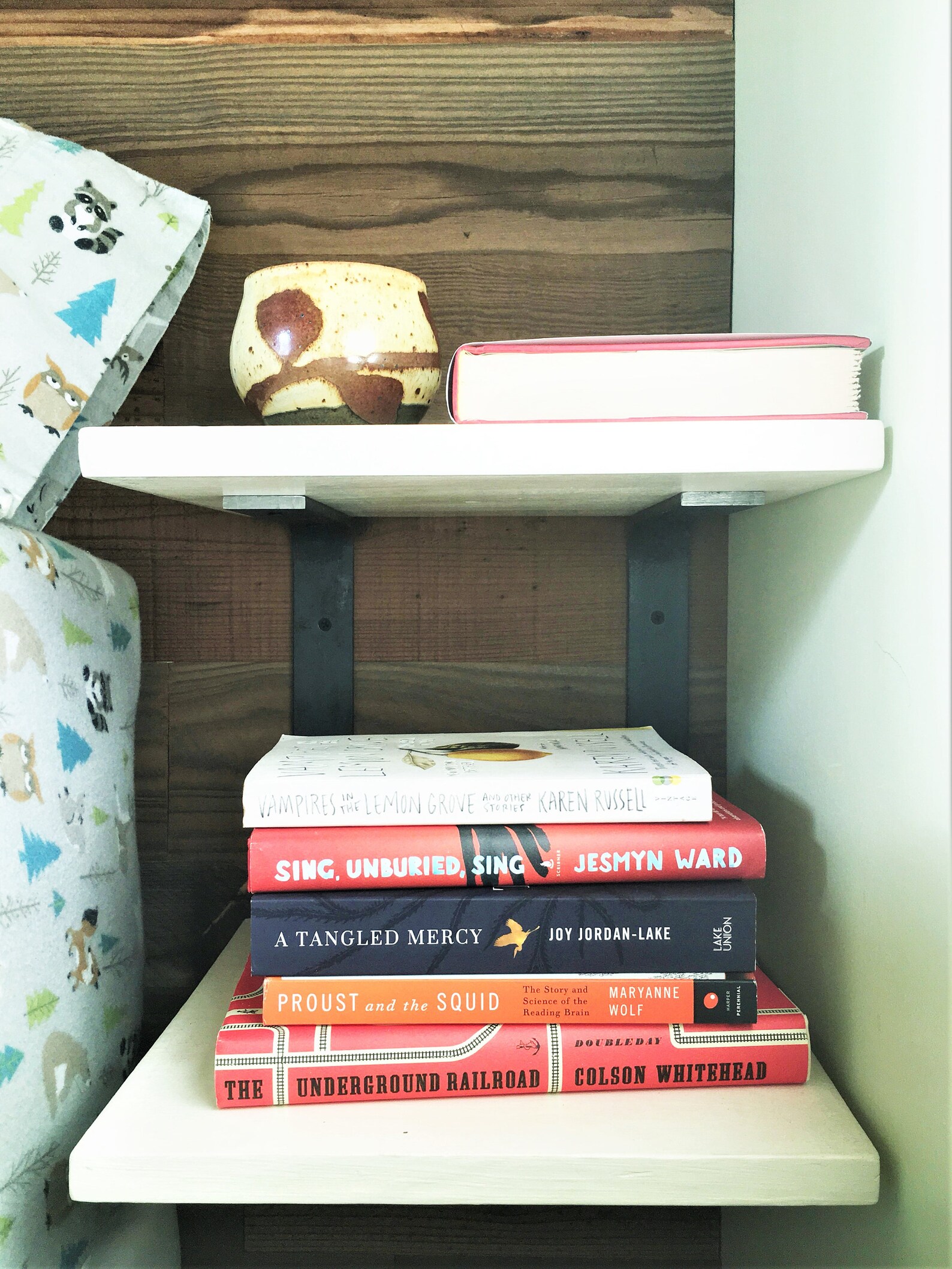 Double Wall Mounted Shelf Bracket Set 2pc Holds Two Shelves Raw C ...