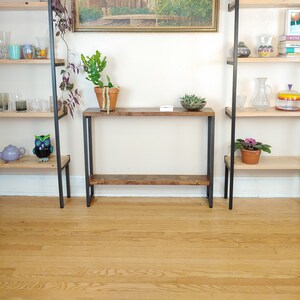 Solid Wood Console Table Lentini Design Slim Handmade Entryway Table ...
