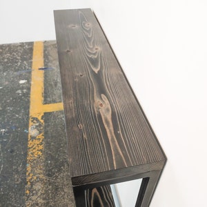 Solid Wood Console Table Lentini Design Slim Handmade Entryway Table ...