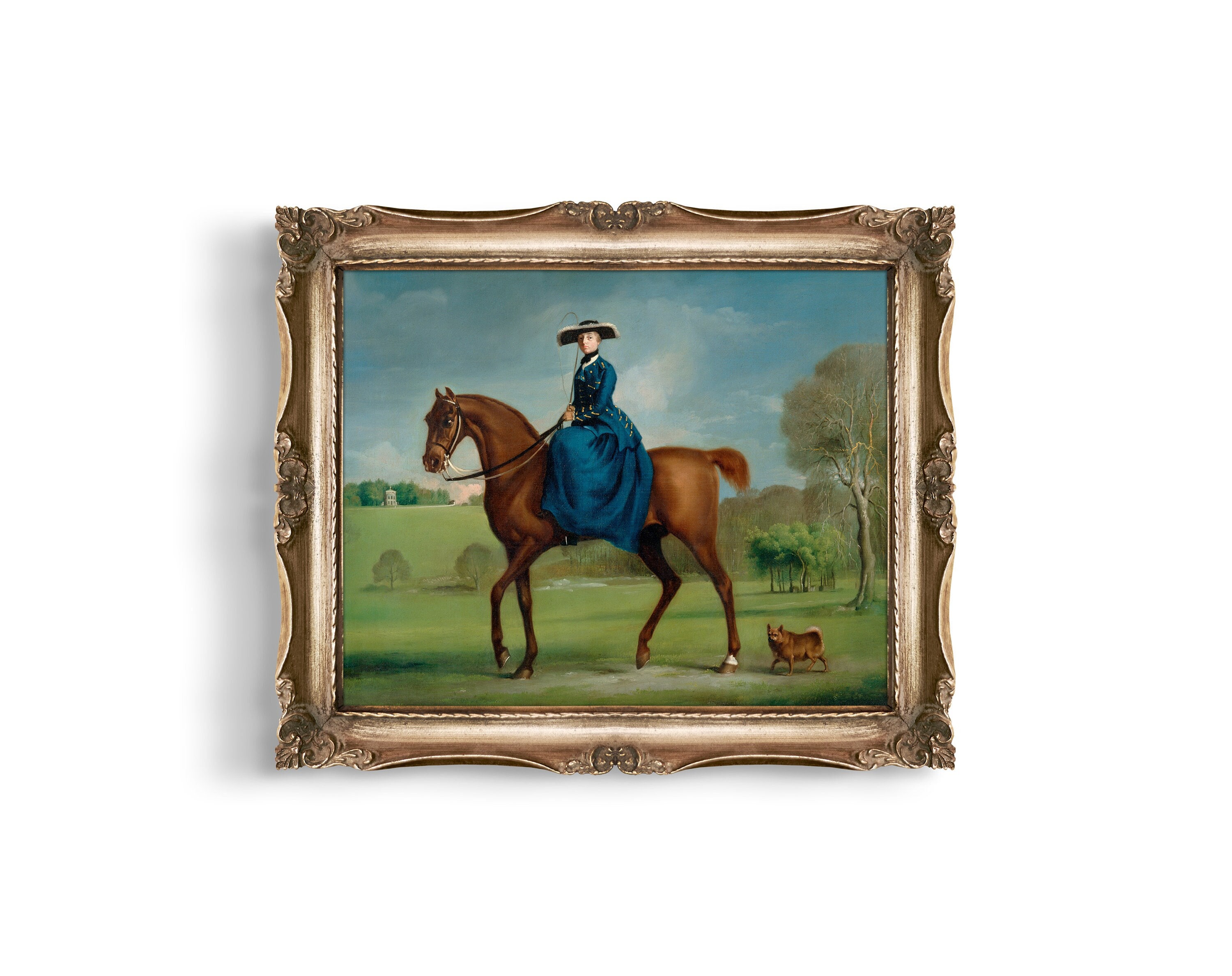 Vintage Sidesaddle Horse Painting, Equestrian Art, Equestrian Home ...