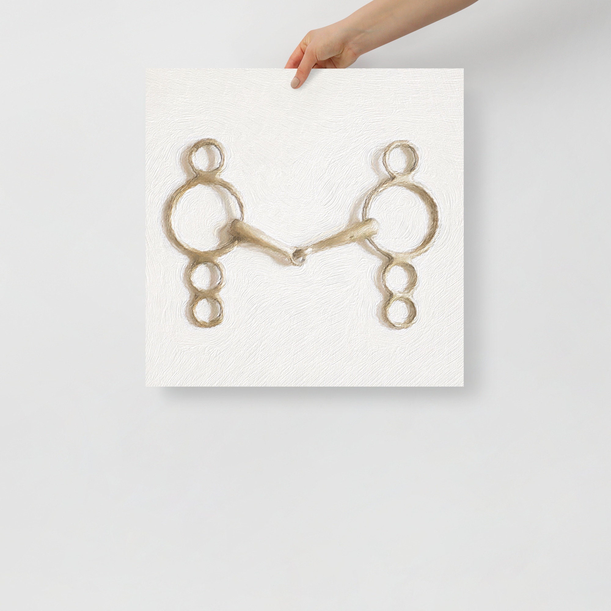 Elevator Horse Bit Painting Print, Equestrian Home Decor, Equestrian ...