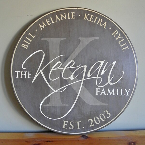 Custom Wood Monogram - Etsy