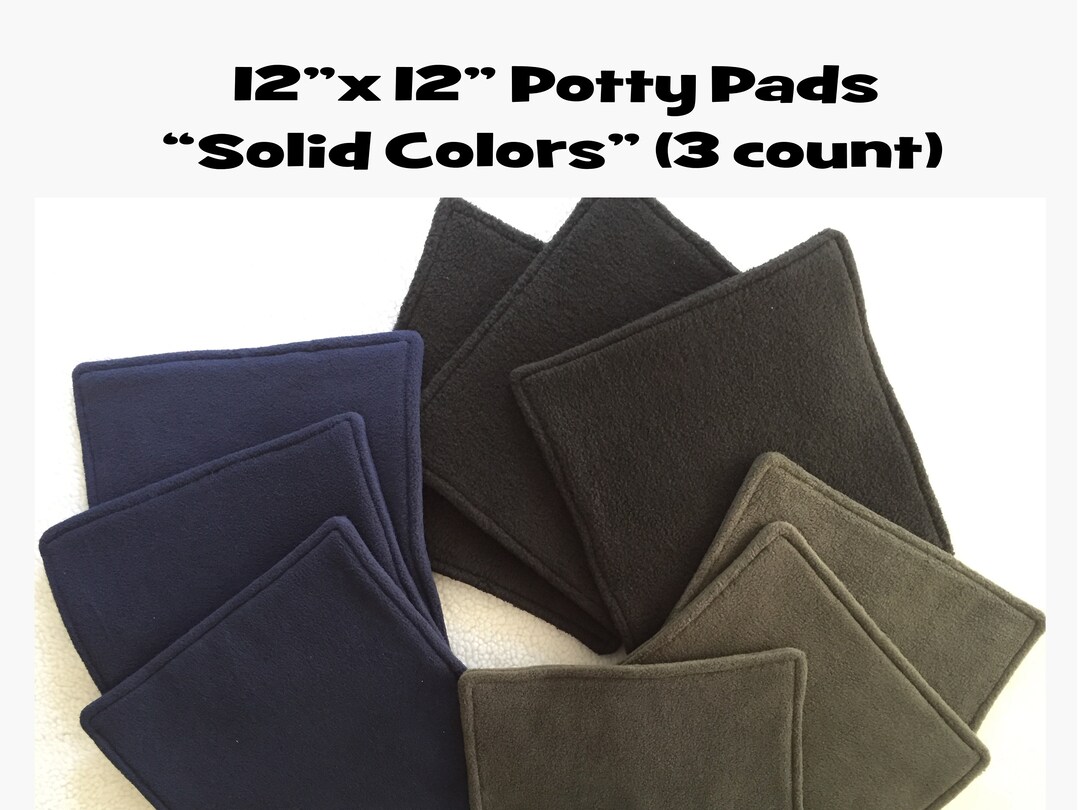 12x12 Potty Pads | Set of 3 "solid Colors" | Guinea Pig Pee Pads | Drip ...