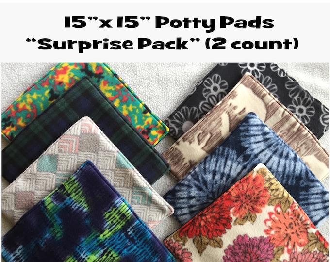 15x15 Potty Pads | Set of 2 "surprise Pack" | Guinea Pig Pee Pads ...