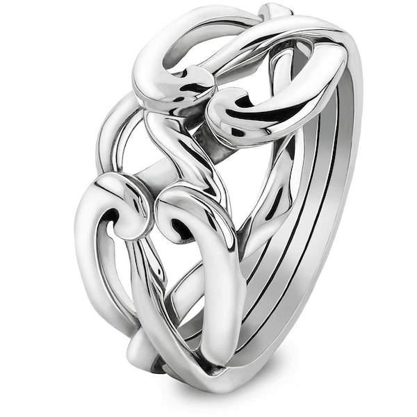 Puzzle Ring Mens - Etsy