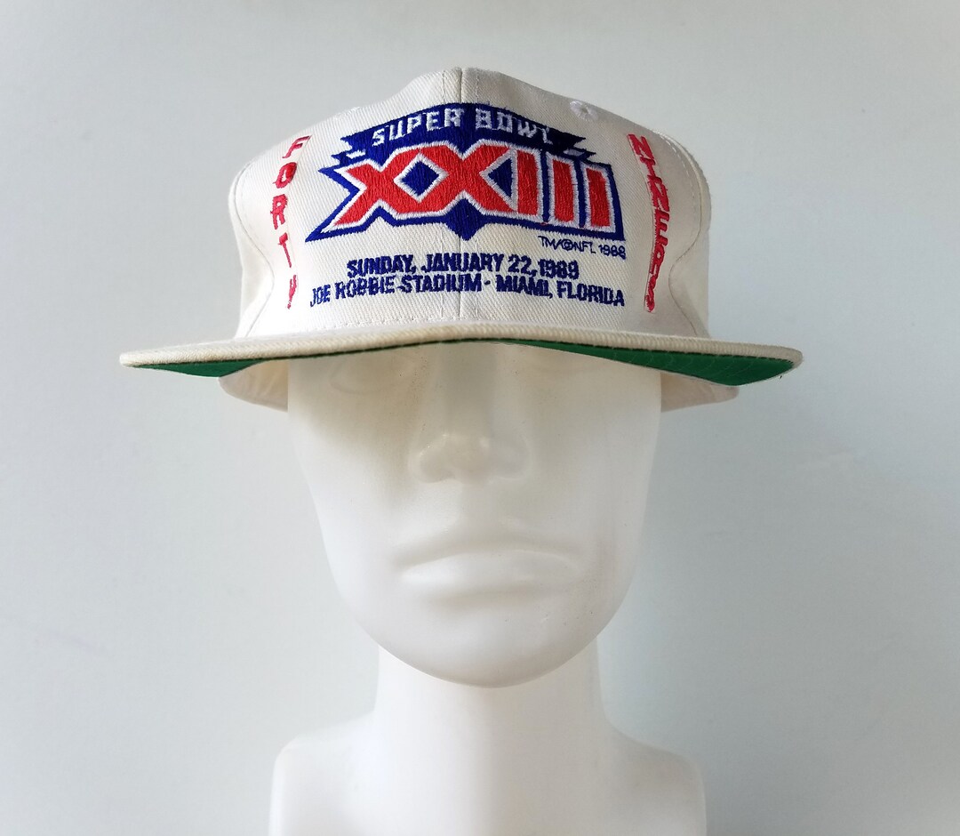 Vintage FORTY NINERS Super Bowl XXIII 1989 Snapback Hat - Ajd Official ...