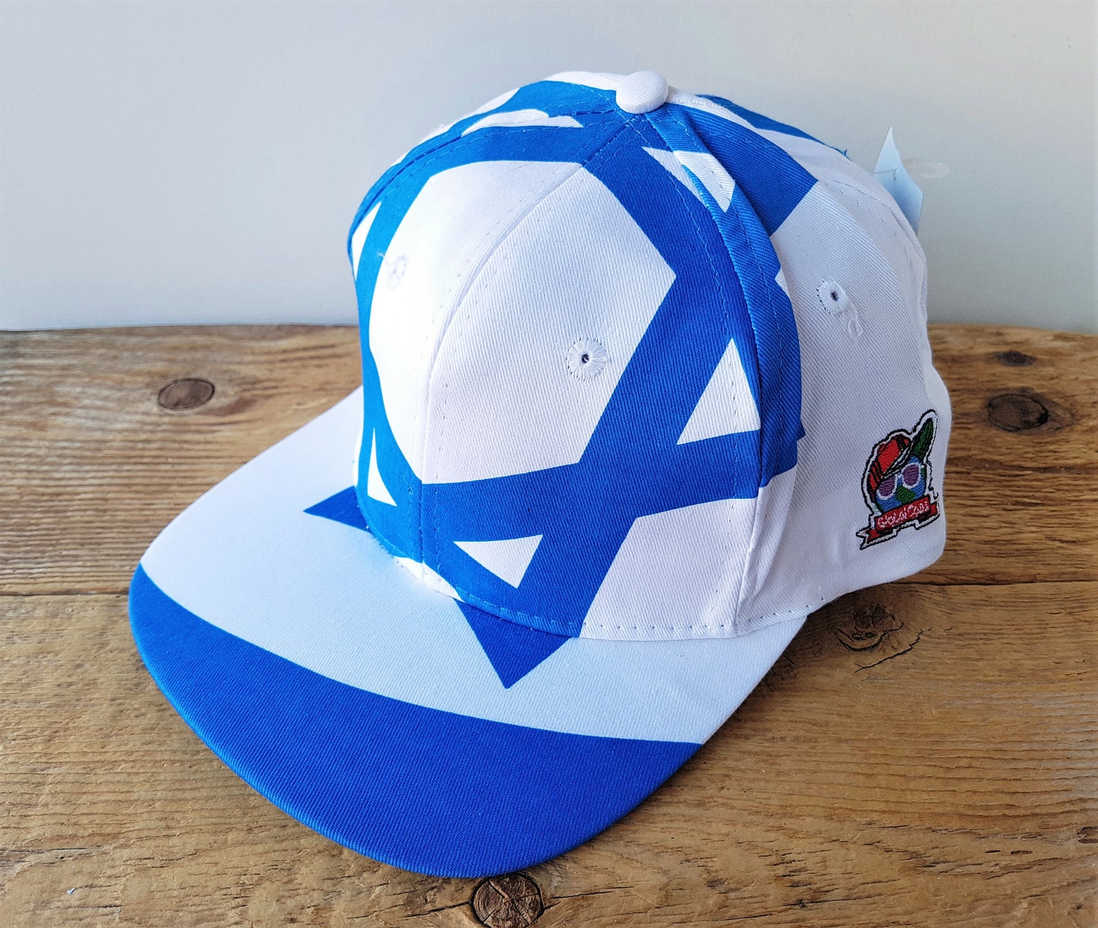 Vintage 90s Israeli Flag Team ISRAEL Snapback Hat - Rare Deadstock Big ...