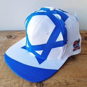 Vintage 90s Israeli Flag Team ISRAEL Snapback Hat Rare Deadstock Big ...