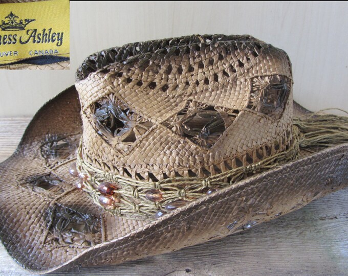 BARONESS ASHLEY Straw Cowgirl Hat Local Vancouver Designer Modern ...
