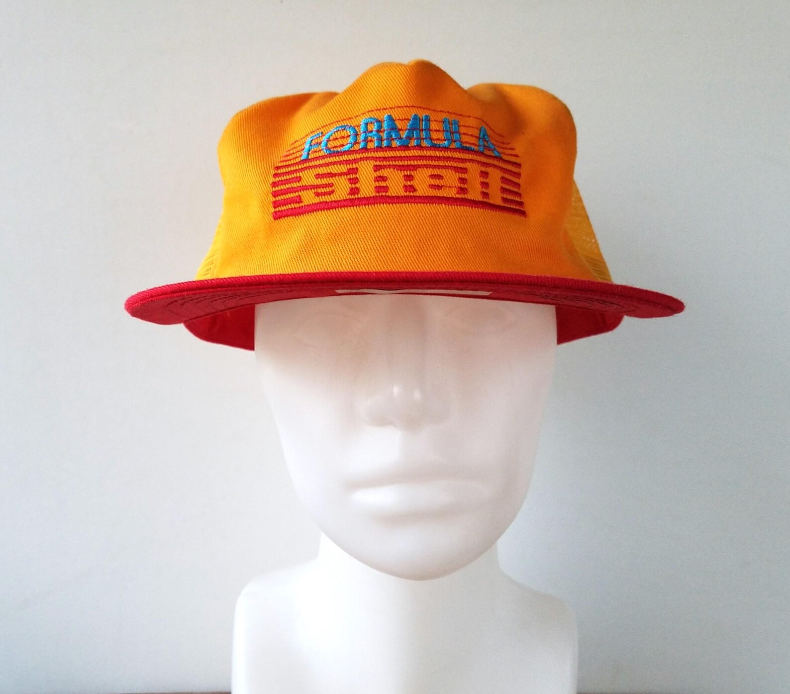 Vintage 80s FORMULA SHELL Trucker Hat - K-brand Canada Yellow Mesh ...