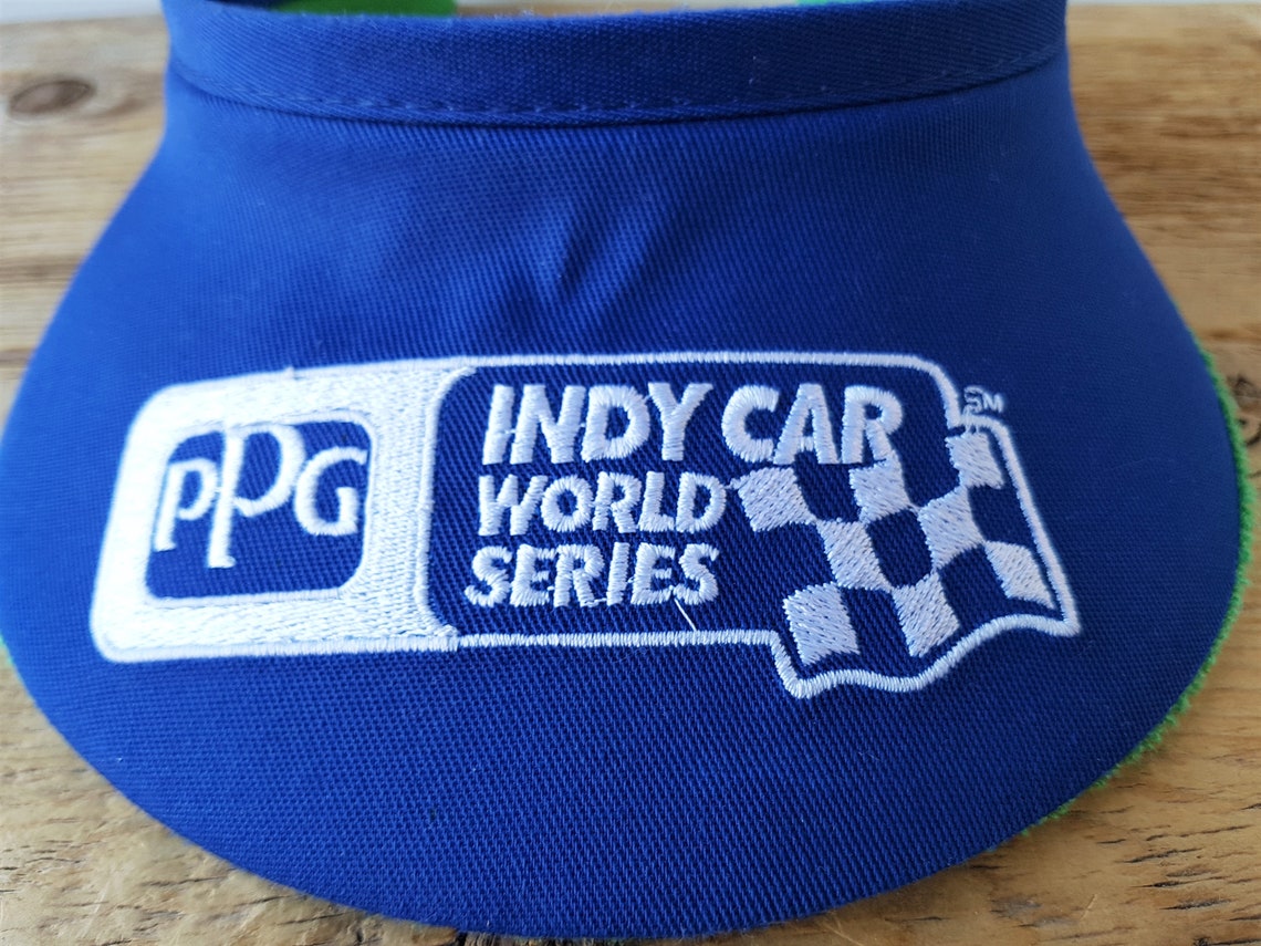 Vintage 90s PPG Indy Car World Series Flex Sun Visor Hat Cart Racing ...