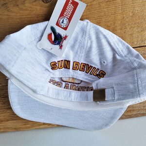 Vintage 90s Arizona State Sun Devils Strapback Dad Hat - Property of ...