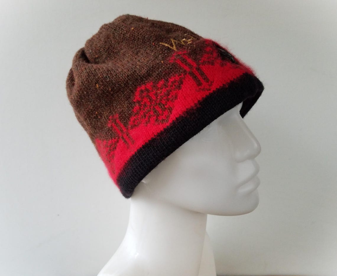Vintage WHISTLER MOUNTAIN Ski Resort Winter Hat -pure Virgin Wool ...