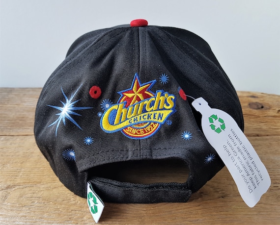 Vintage CHURCH'S CHiCKEN Now OPEN LATE Adjustable Hat… - Gem