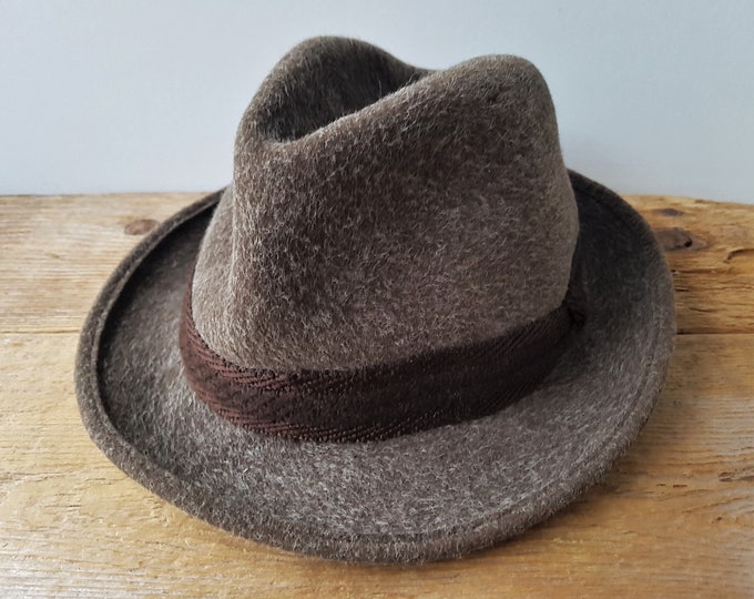 Vintage 60s REIN HAAR Fur Felt Fedora Hat by STANTON London Fashion ...