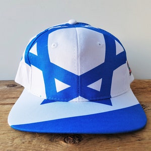 Vintage 90s Israeli Flag Team ISRAEL Snapback Hat Rare Deadstock Big ...