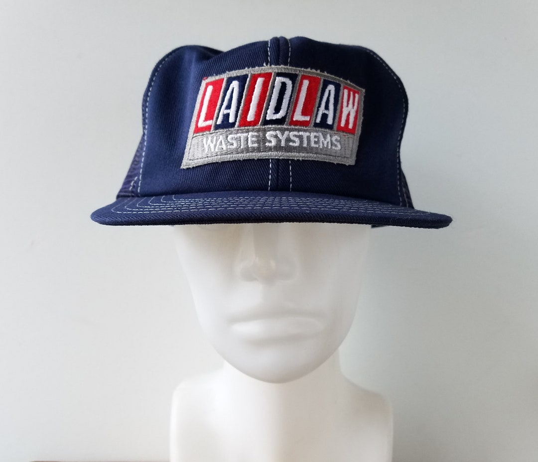 Vintage 80s LAIDLAW WASTE SYSTEMS Trucker Hat - Defunct Company - Patch ...