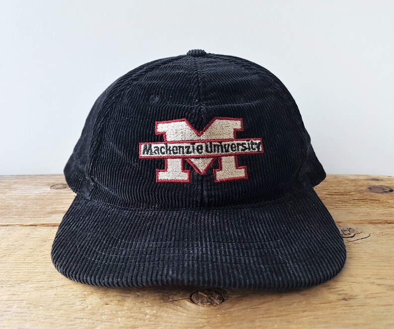 Vintage 80s Mackenzie University Corduroy Trucker Hat - Made in Canada ...