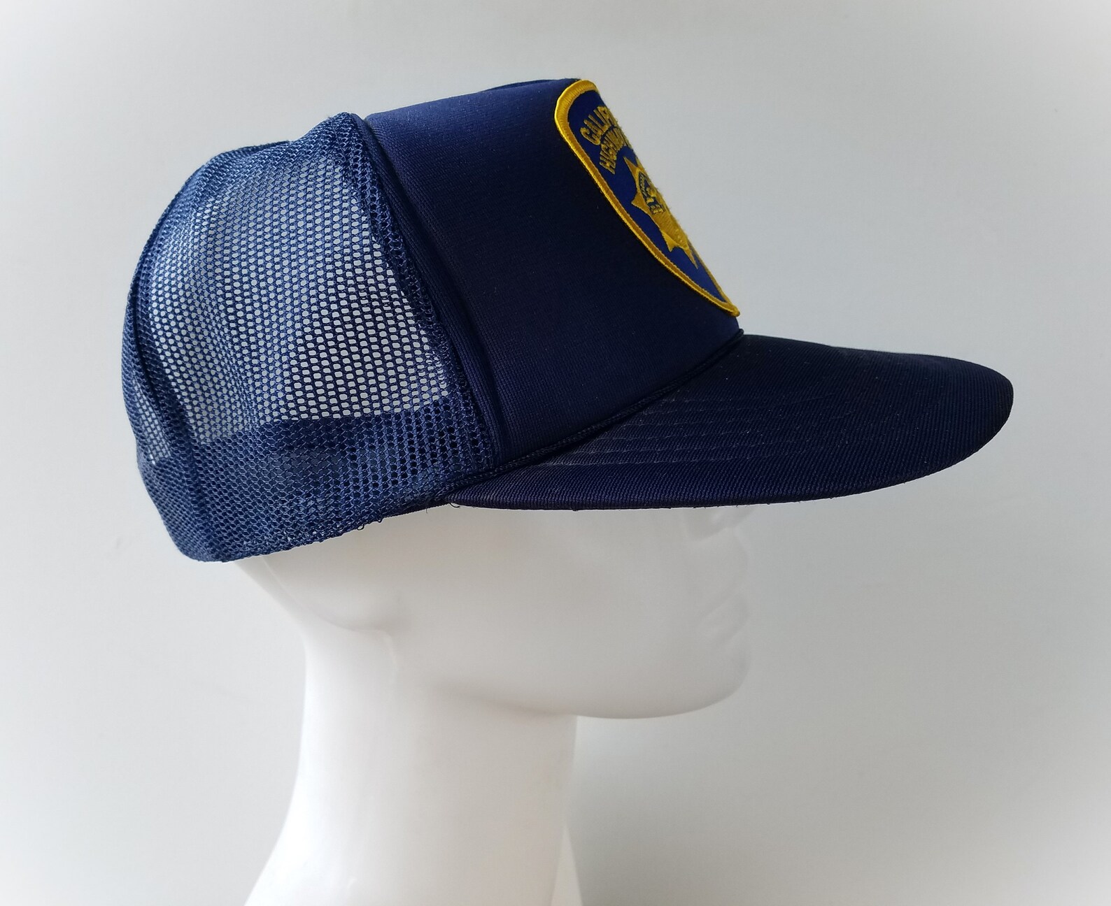 Vintage 80s California Highway Patrol CHP Original Trucker Hat - Navy ...