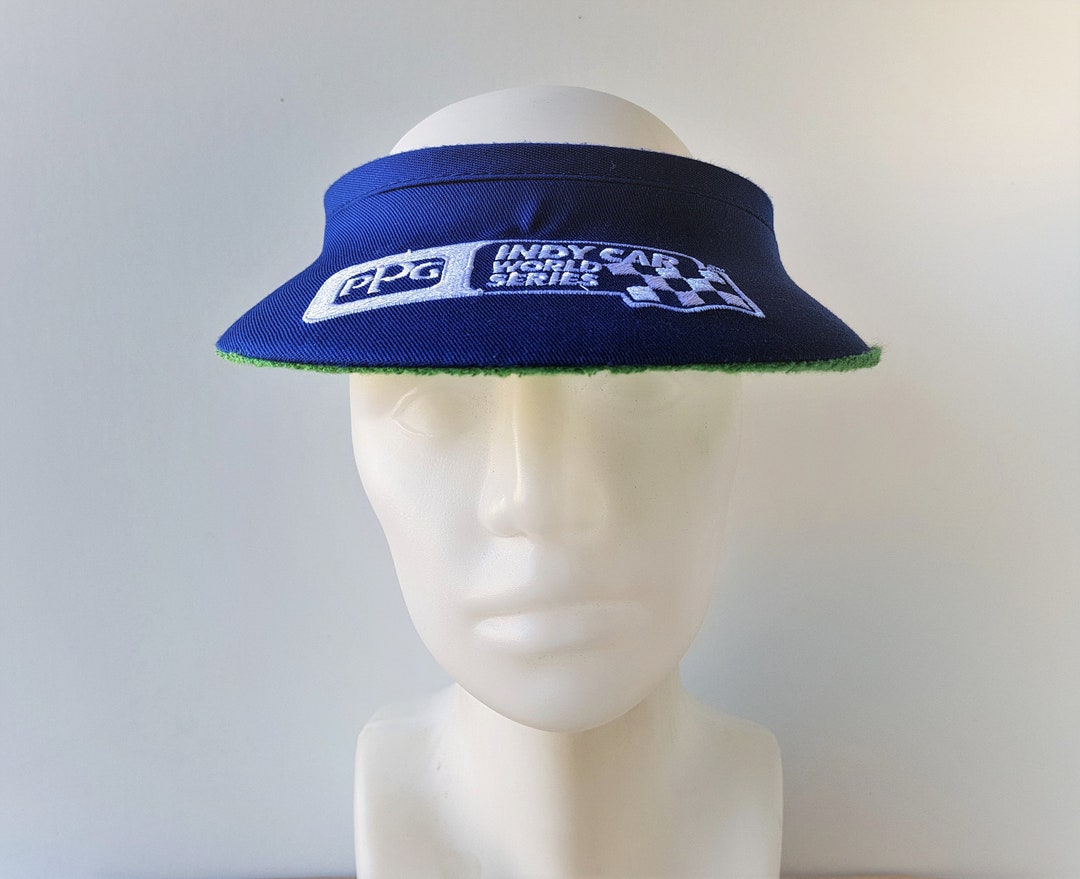 Vintage 90s PPG Indy Car World Series Flex Sun Visor Hat Cart Racing ...