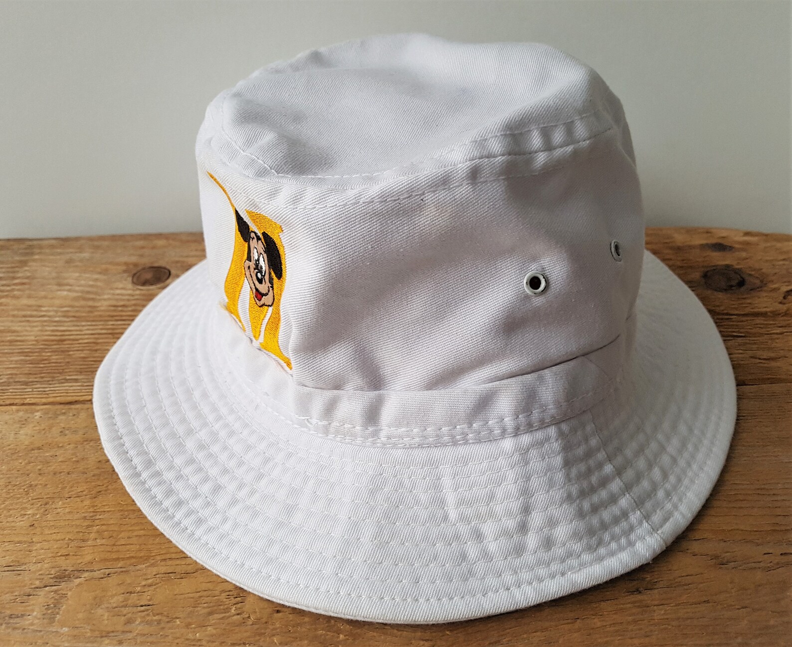 Vintage 1990s MICKEY MOUSE Bucket Hat Embroidered M Varsity Disneyland ...