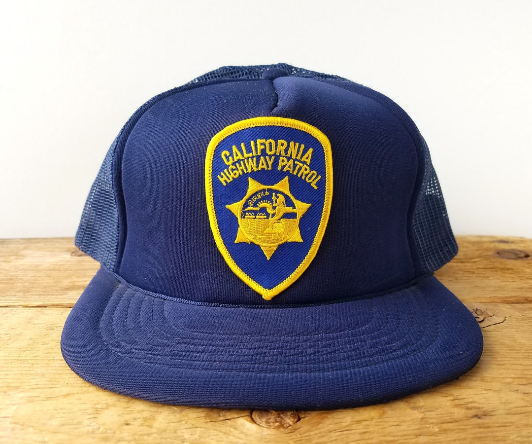 Vintage 80s California Highway Patrol CHP Original Trucker Hat - Navy ...