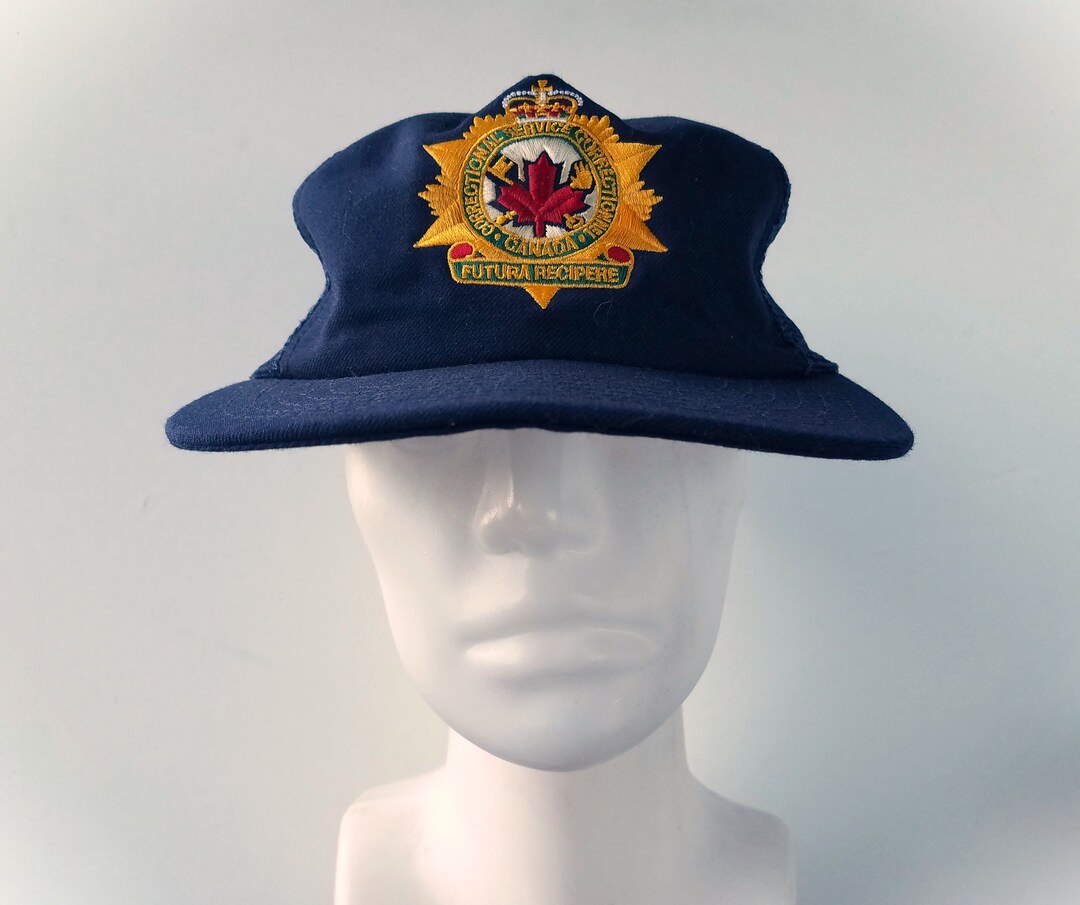 Vintage CORRECTIONAL SERVICE of CANADA Uniform Officer Cap - Navy Mesh ...