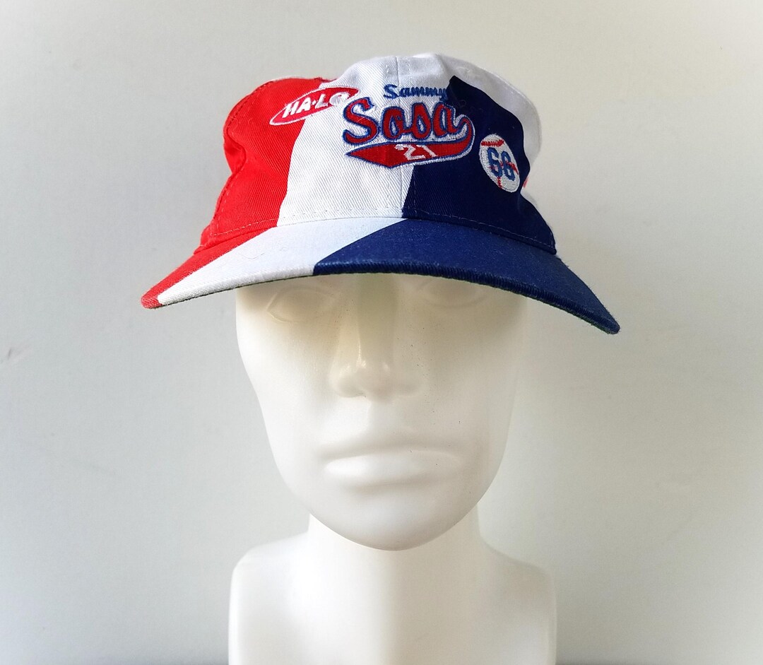 Vintage 90s SAMMY SOSA Home Run # 66 Snapback Hat Rare Dominican ...