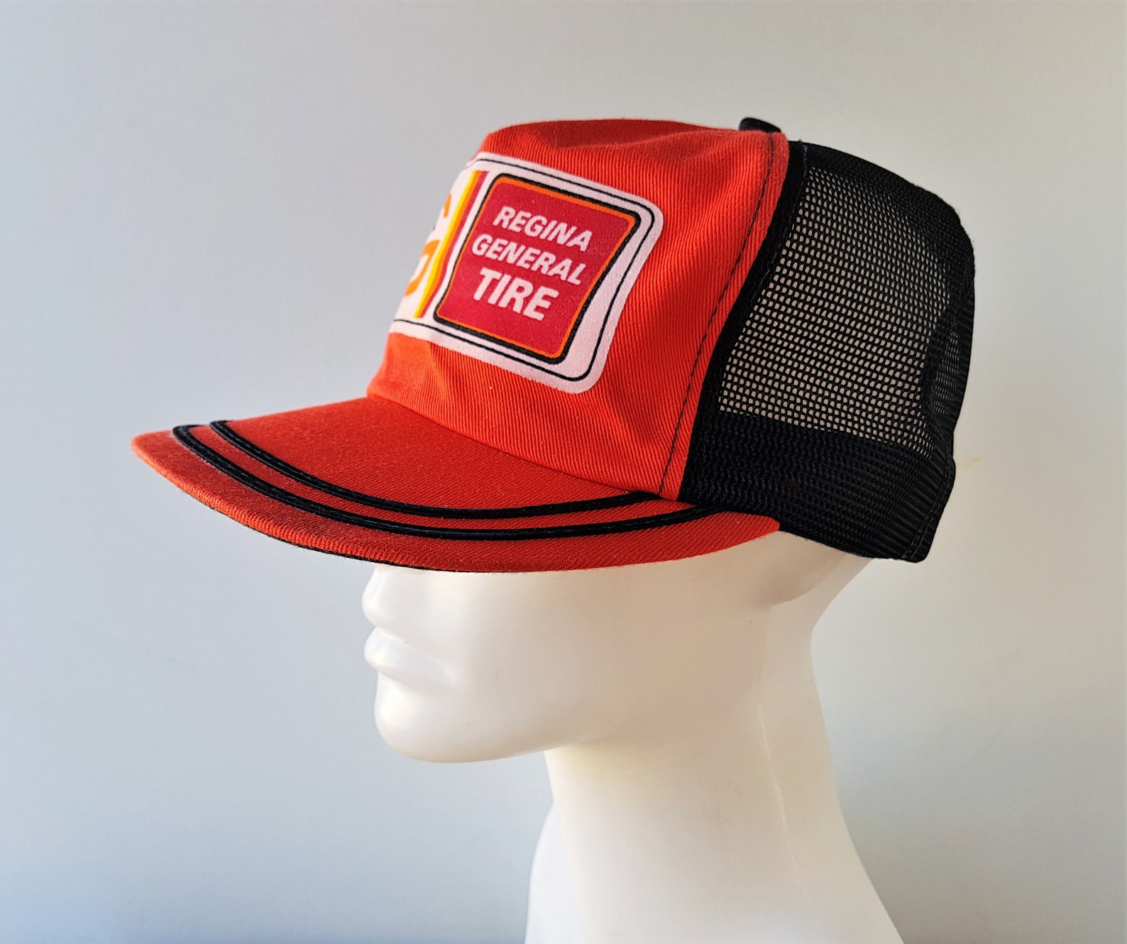 Vintage 1970s 80s GENERAL TIRE Regina Trucker Hat K-brand Canada ...