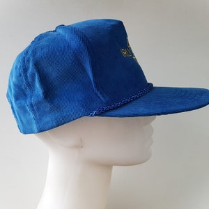 Vintage 80s IRLY BIRD Building Supplies Blue Corduroy Snapback Hat ...