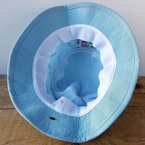Vintage 80s the ROYAL HONG KONG Golf Club Bucket Hat Light Blue Golfing ...