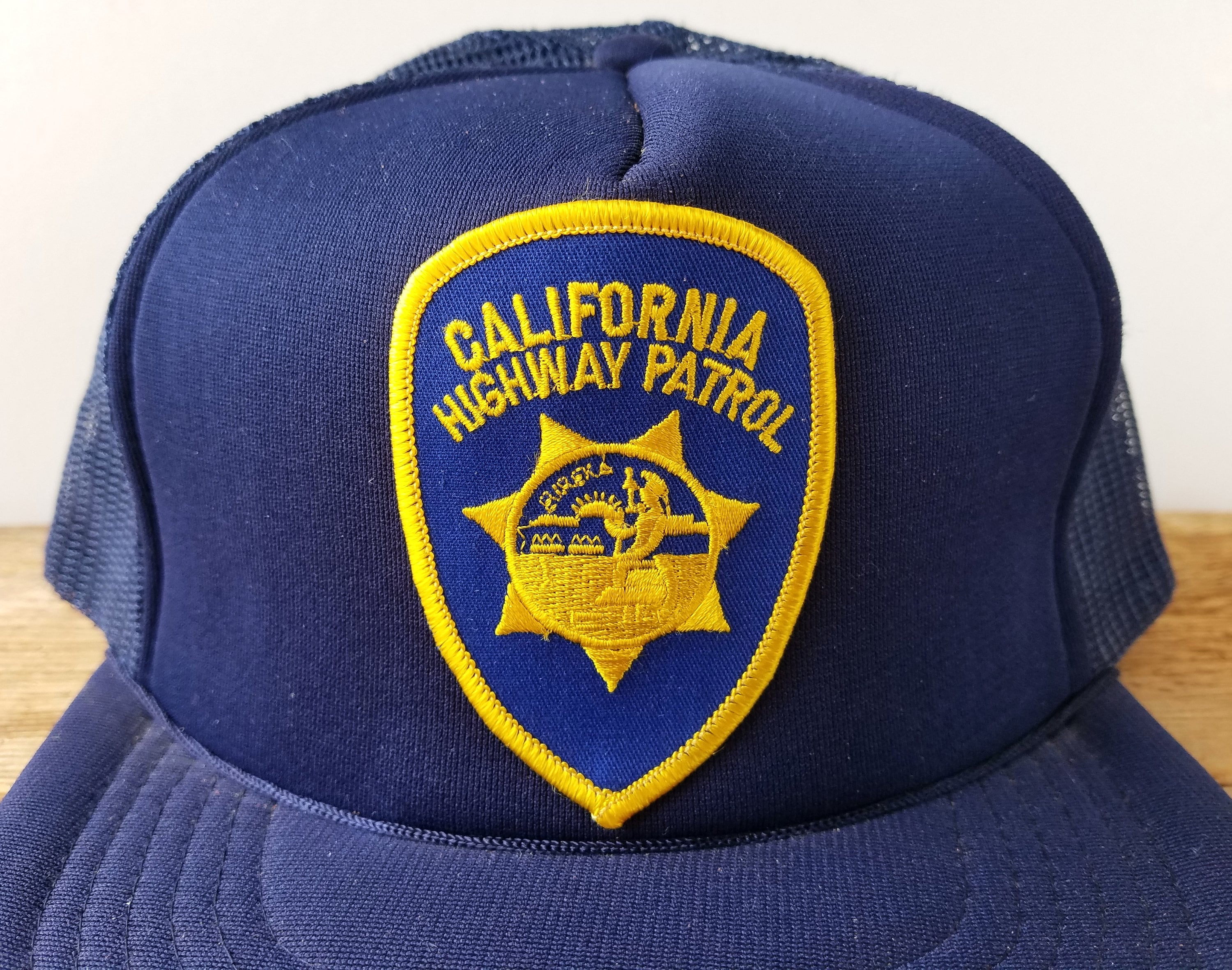 Vintage 80s California Highway Patrol CHP Original Trucker Hat - Navy ...
