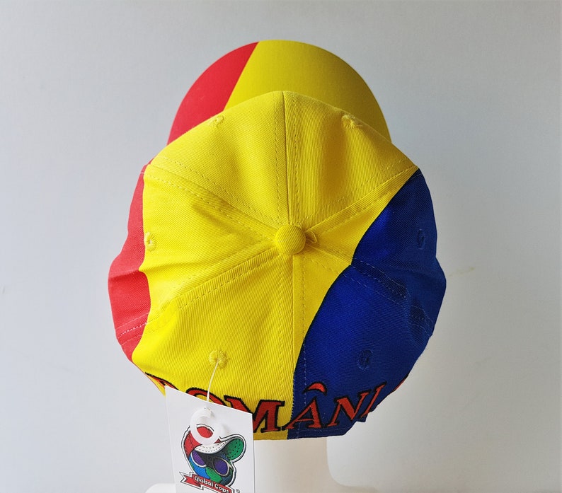 Vintage 90s Romanian Flag Team ROMANIA Snapback Hat - Rare Deadstock ...