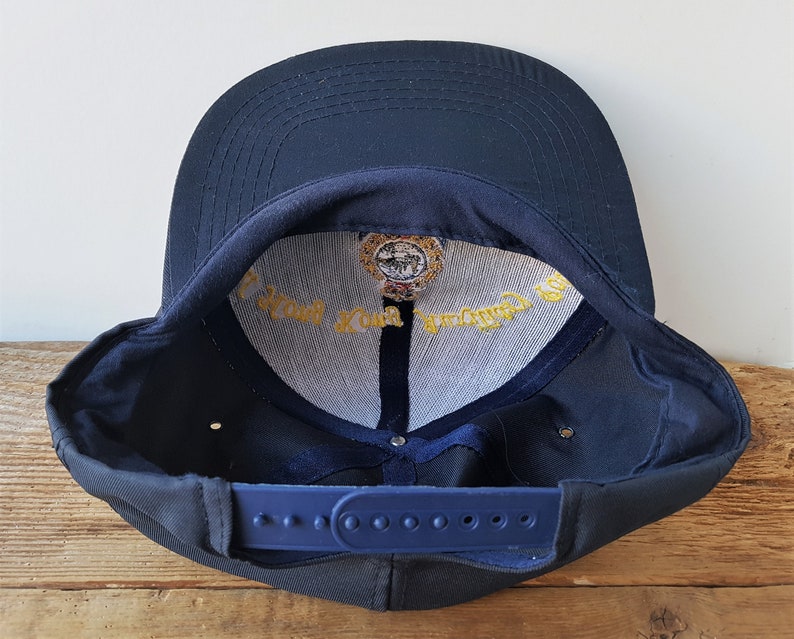 Vintage 80s RHKAP Royal Hong Kong Auxiliary Police Force Snapback Hat C ...