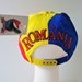 Vintage 90s Romanian Flag Team ROMANIA Snapback Hat - Rare Deadstock ...