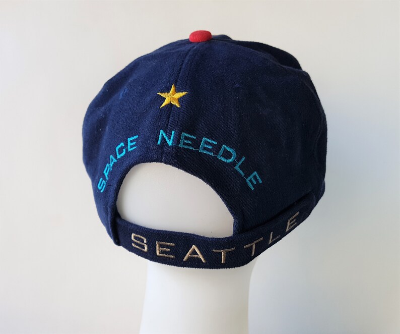 Vintage SPACE NEEDLE SEATTLE Strapback Hat Big logo Star | Etsy