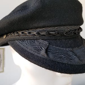 Vintage Authentic Greek Fisherman's Cap AEGEAN International - Black ...