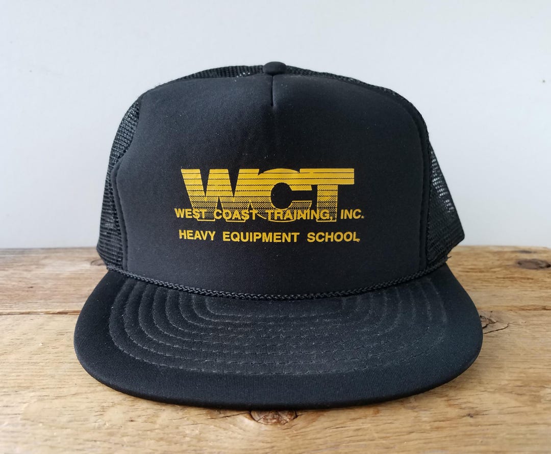 Vintage WCT West Coast Training Trucker Hat - Heavy Equipment School ...