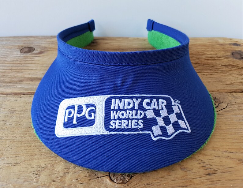 Vintage 90s PPG Indy Car World Series Flex Sun Visor Hat Cart Racing ...