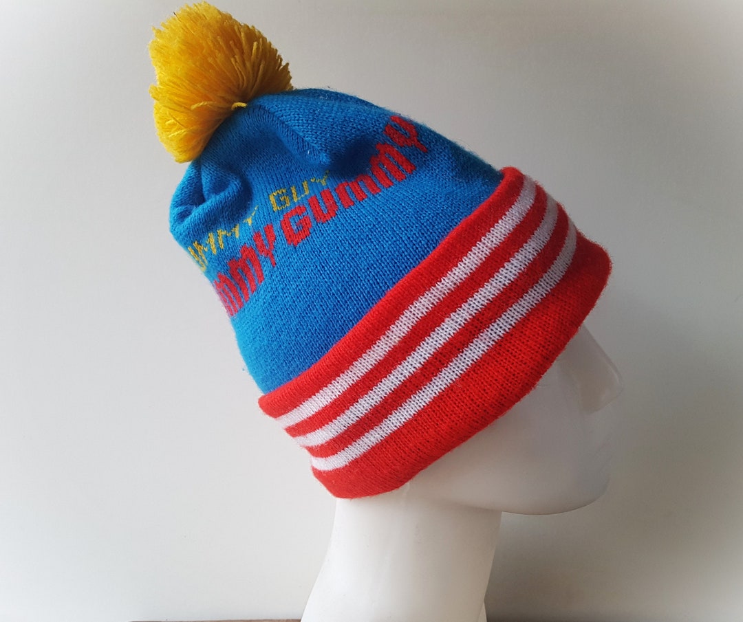 Vintage GUMMY BEARS Rare Yummy Gummy Retro Pom Beanie (tuque) Winter ...