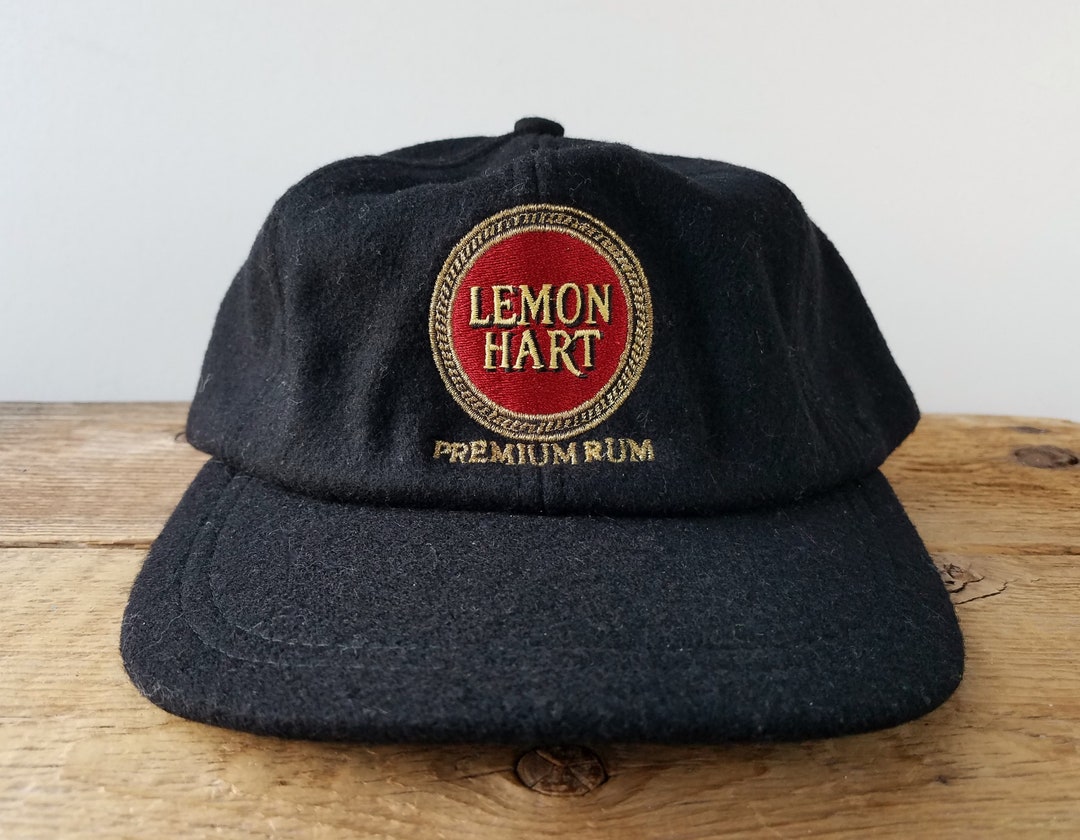 Vintage 90s LEMON HART Premium RUM Strapback Hat - Wool Wide Bill ...