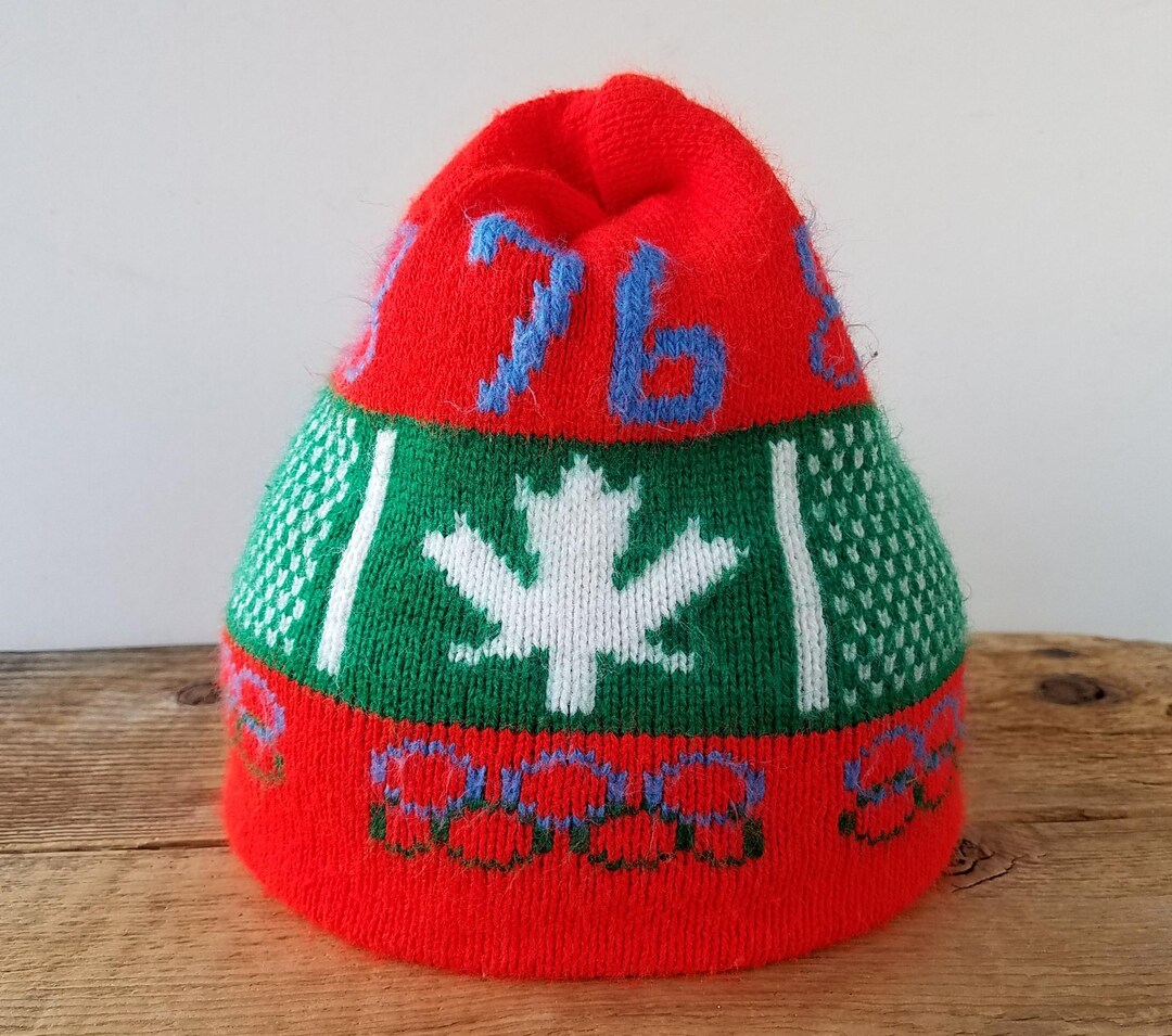 Vintage 1976 CANADA Olympic Team Fan Toque 76 Olympics Knit Beanie ...